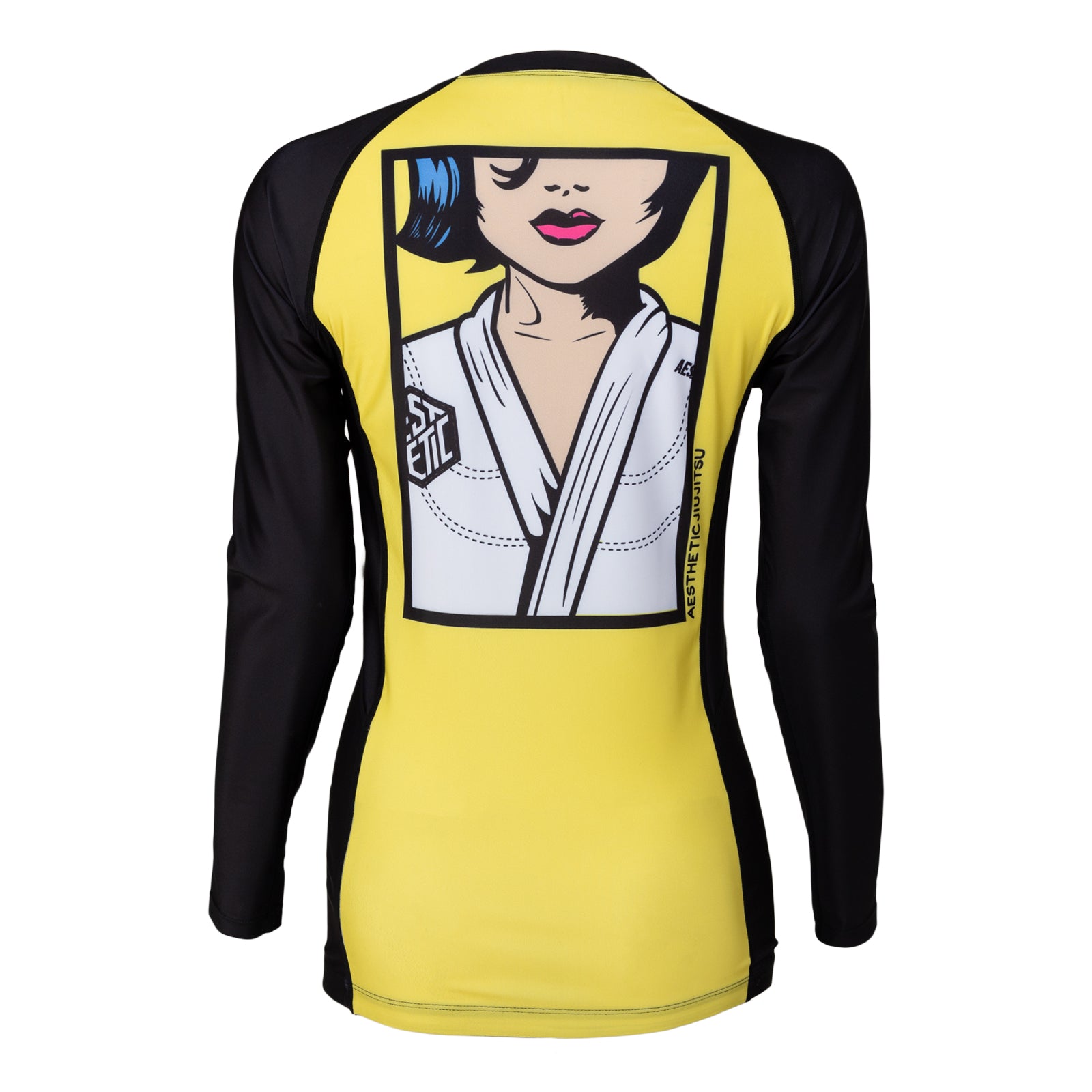 Aesthetic "The Girl" Women's Long Sleeve Rash Guard