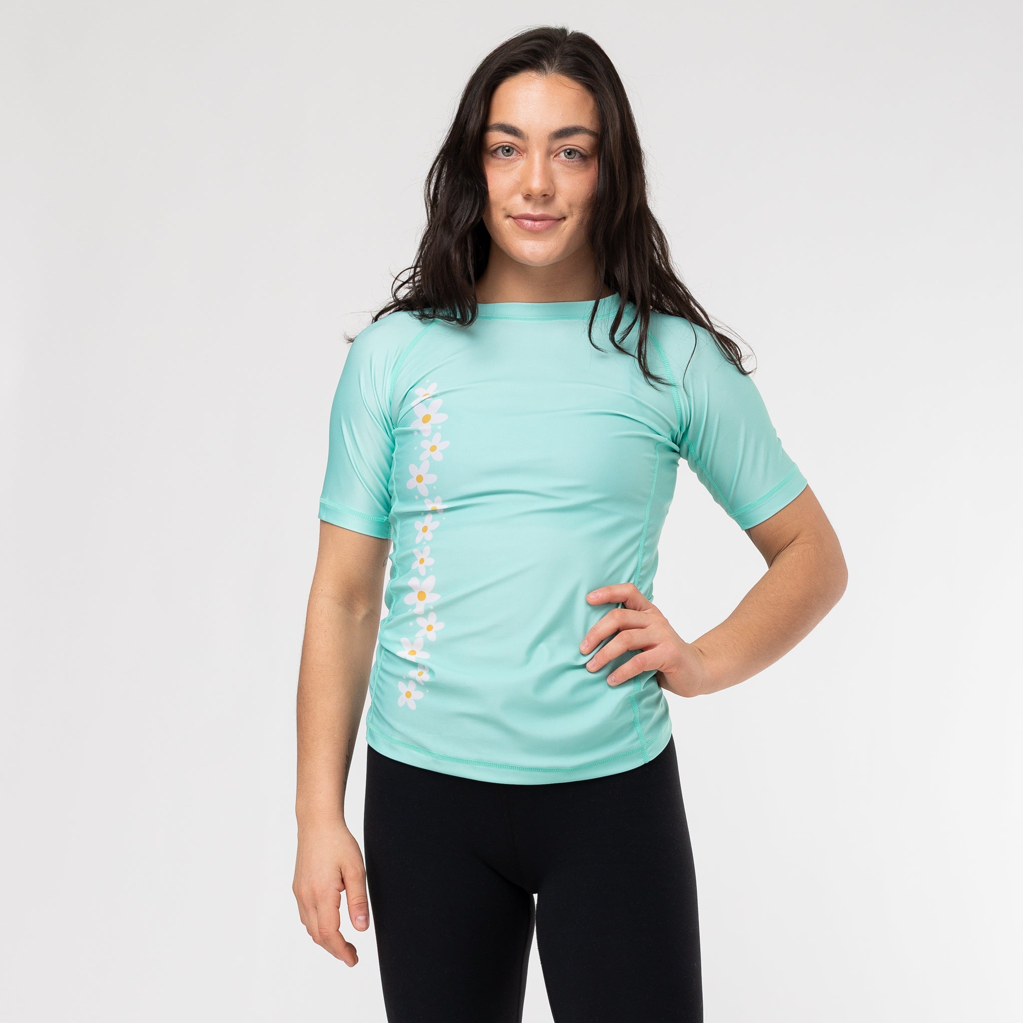 The Jiu Jitsu Company "Fresh Mint" Short Sleeve Women's Rash Guard